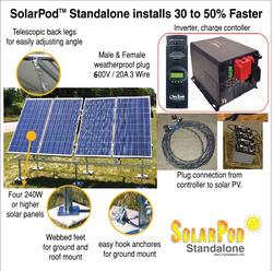 SolarPod™ 1500-Watt Solar, 4000W/240V inverter and 5000 Wh battery Plug ...
