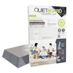 QuietBoard 6mm x 2' x 3' Acoustical and Insulating Fiber Flooring ...