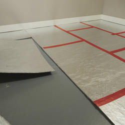 QuietBoard 6mm x 2' x 3' Acoustical and Insulating Fiber Flooring ...