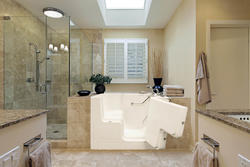 Oasis Kona 51-1/2"W x 31-3/4"D x 40"H Biscuit Right Drain Soaking Walk ...