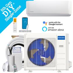MRCOOL 5th Generation DIY Single Zone 24000 BTU MiniSplit Air ...