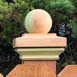 Mr. Spindle 4 x 4 Treated Ball Top Post Cap at Menards®