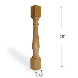 Mr. Spindle Victorian 4 x 4 x 36 Cedar Spindle at Menards®
