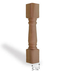 Mr. Spindle Colonial 6 x 6 x 36 Clear Finger-Joint Cedar Turned Spindle ...
