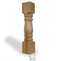 Mr. Spindle Designer 6 x 6 x 36 Clear Finger-Joint Cedar Turned Spindle ...