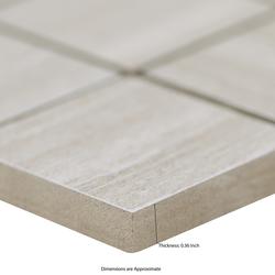 MS International Essentials Matte Charisma White 12 x 12 Ceramic Mosaic ...