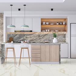 MS International Eden Polished Calacatta 24 x 24 Porcelain Floor and ...