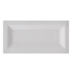 MS International Domino Glossy Gray 3 x 6 Inverted Beveled Ceramic Wall ...