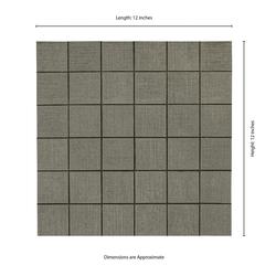 MS International Gridscale Matte Graphite 12 x 12 Ceramic Mosaic Tile ...