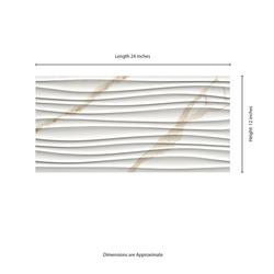 MS International Eden Calacatta 12 x 24 Ceramic Polished 3D Riptide ...
