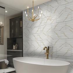 MS International Eden Calacatta 12 x 24 Ceramic Polished 3D Riptide ...