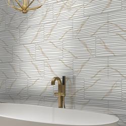 MS International Eden Calacatta 12 x 24 Ceramic Polished 3D Riptide ...