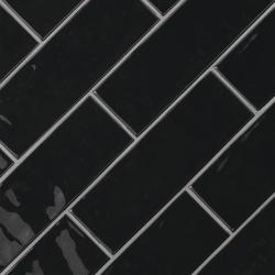 MS International Urbano Glossy Ink Black 4 x 12 Ceramic Wall Tile at ...