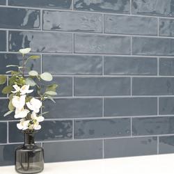 MS International Urbano Glossy Navy Blue 4 x 12 Ceramic Wall Tile at ...
