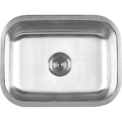 MS International Undermount 23" Stainless Steel Single Bowl Kitchen ...
