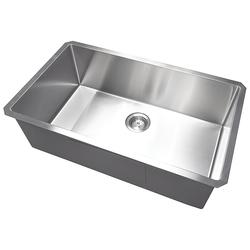 MS International Undermount 32" Stainless Steel Single Bowl Kitchen ...