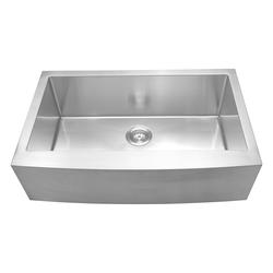 MS International Handcrafted Farmhouse with Apron 32-7/8" Stainless ...