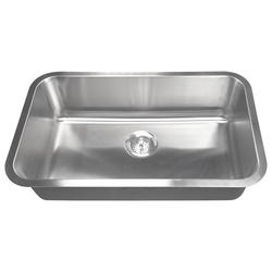 MS International Undermount 29-7/8" Stainless Steel Single Bowl Kitchen ...