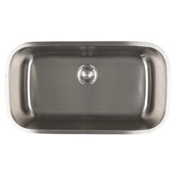 MS International Undermount 32-1/8" Stainless Steel Single Bowl Kitchen ...