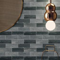 MS International Rhine Polished Gray 12 x 12 Subway Marble Mosaic Tile ...