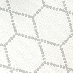MS International Hive Matte White & Gray Pattern 12 x 12 Hexagon ...