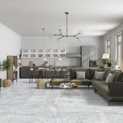 MS International Arabescato Honed Carrara 18 x 18 Marble Floor and Wall ...