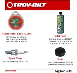 Troy-Bilt® 25cc 2-Cycle Gas 17" Curved-Shaft String Trimmer at Menards®