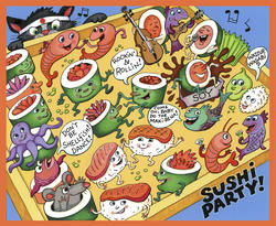 Multipet™ Fuzzu Sushi Scene Kitty Carpet Cat Toy at Menards®