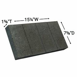 8 x 16 Charcoal Classic Patio Block at Menards®