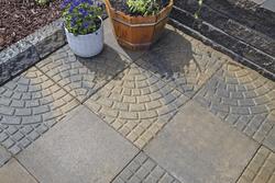 16 x 16 Quarter Turn Suede Cobblestone Patio Block at Menards®