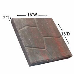 16 x 16 Red/Black Lakestone Patio Block at Menards®