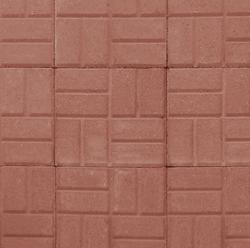 16 x 16 Red Brickface Patio Block at Menards®