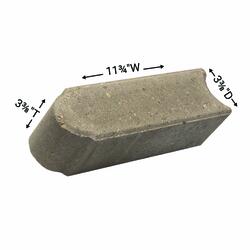 3-3/8 x 11-3/4 x 3-3/8 Gray Interloc Edger Block at Menards®