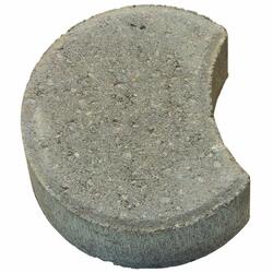 2-3/8 x 5-3/4 x 4-3/8 Gray Crescent Edger Block at Menards®