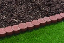 2-3/8 x 5-3/4 x 4-3/8 Red Crescent Edger Block at Menards®