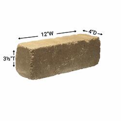 3-1/2 x 12 Tan Tumbled Belgian Edger Block at Menards®