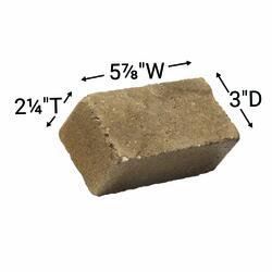 3 x 6 Tan Tumbled Belgian Reversible Paver at Menards®