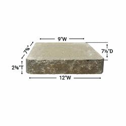 2-3/8 x 12 Gray Retaining Wall Cap at Menards®