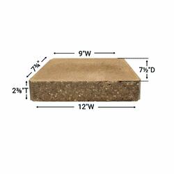 2-3/8 x 12 Tan Retaining Wall Cap at Menards®