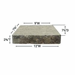 2-3/8 x 12 Quarry Gray Retaining Wall Cap at Menards®