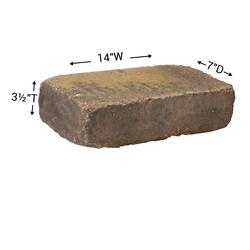 3-1/2 x 14 Autumn Blend Tumbled Large Belgian Wall Block at Menards®