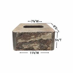 5-1/2 x 11-1/2 Cobalt Lakewood Retaining Wall Block at Menards®