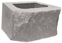 8 x 17 Gray Clifton Wall Beveled Retaining Wall Block at Menards®
