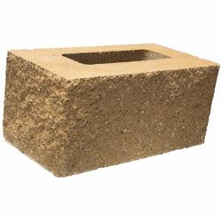 8 x 18 Tan Clifton Corner Retaining Wall Block at Menards®