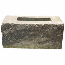 8 x 18 Quarry Gray Clifton Corner Retaining Wall Block at Menards®
