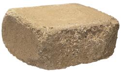 5 x 10 Tan Small Tumbled Catalina Freestanding Wall Block at Menards®