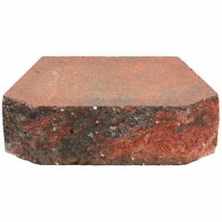 3-1/2 x 11-1/2 Red/Black Crestone® Beveled Retaining Wall Block at Menards®