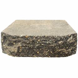3-1/2 x 11-1/2 Quarry Gray Crestone® Beveled Retaining Wall Block at ...