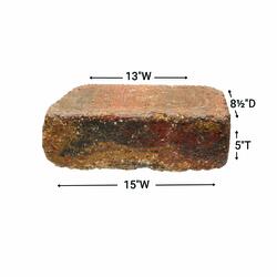 5 x 15 Autumn Blend Tumbled Catalina Freestanding Wall Block at Menards®