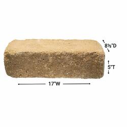 5 x 17 Tan Tumbled Catalina Pillar Block at Menards®